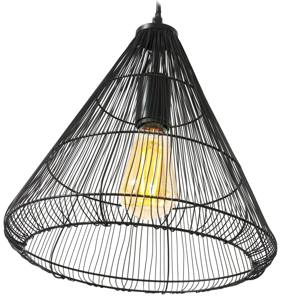 Toolight - Stropní svítidlo černý diamant 1xE27 LH2065, černá, OSW-00465