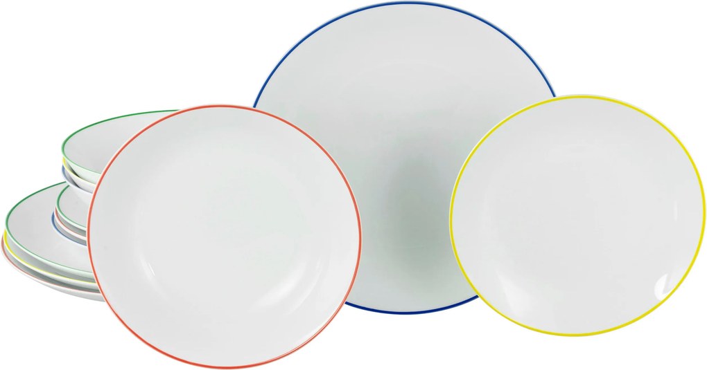 XXXLutz JÍDELNÍ SOUPRAVA Luna Color Line 12dílné Creatable - Online Only nádobí - 007768059005