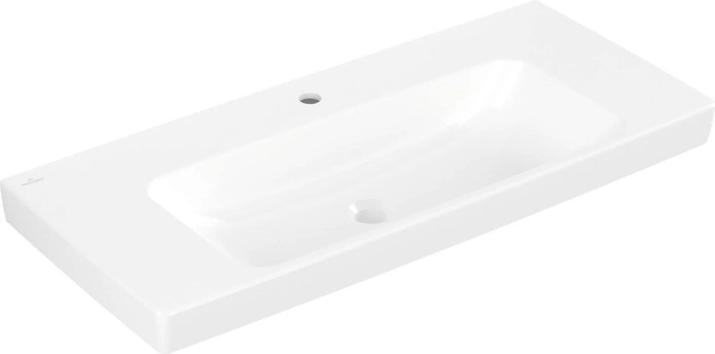 Villeroy & Boch Architectura - Umyvadlo 100x45 cm, bez přepadu, s otvorem pro baterii, alpská bílá 4A87A201