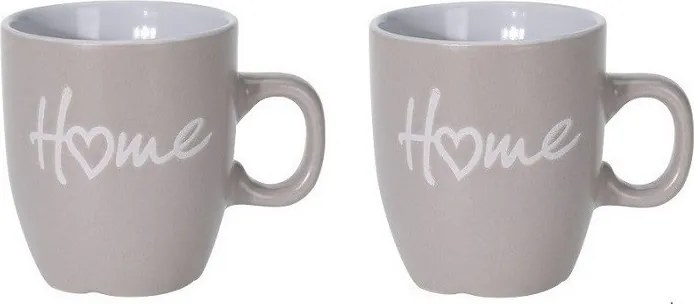 Šálky na kávu Home – béžové 2 × 150 ml