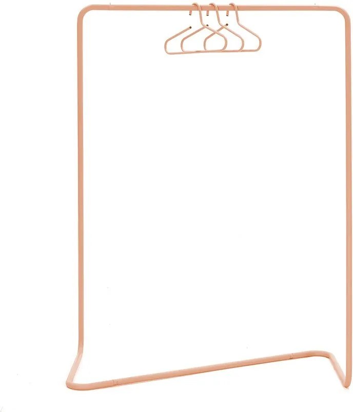 Ocelový stojan na oblečení v lososové barvě 118x160x57 cm Hang-On – Spinder Design