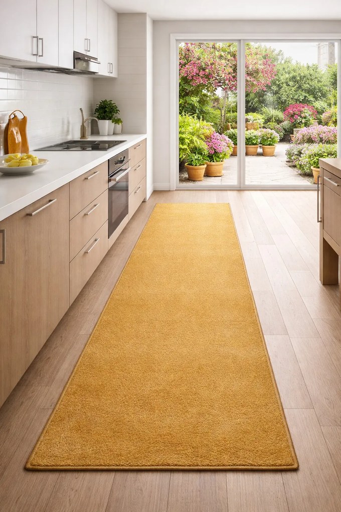 Vopi, Běhoun na míru Eton Exklusive žlutý, šíře 120 cm, žlutá, chodba / předsíň