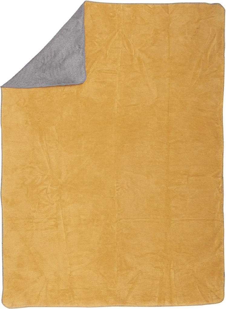 Deka Cotton Cloud 150x200cm Mustard&Grey