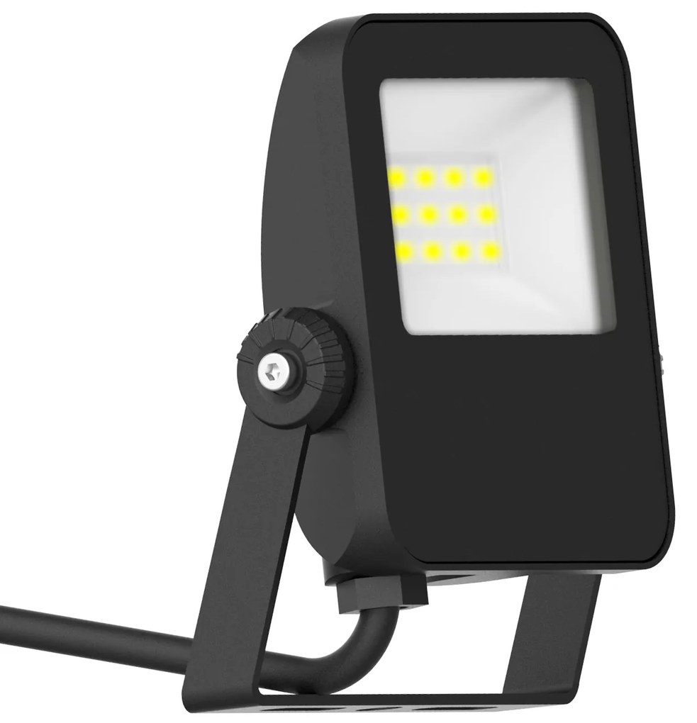 Venkovní reflektor Capri LED 10W, 1200lm, 3000K, IP65, 11x9cm, černá
