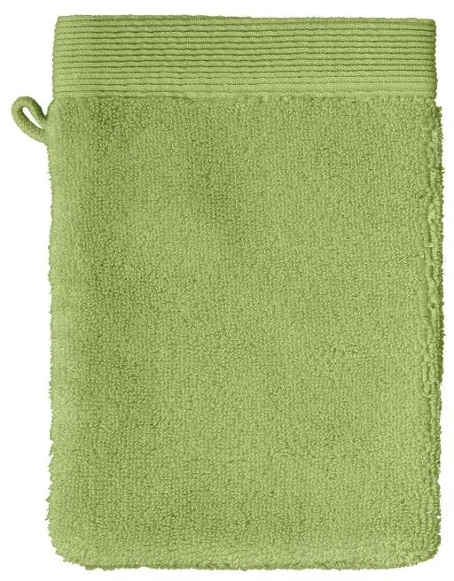 SCANquilt modalový ručník MODAL SOFT zelená žínka 15 x 21 cm