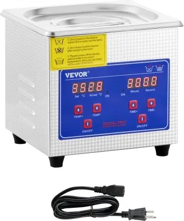 Ultrazvukový čistič 1,3 l Ultrazvukový čisticí stroj z nerezové oceli Digitální