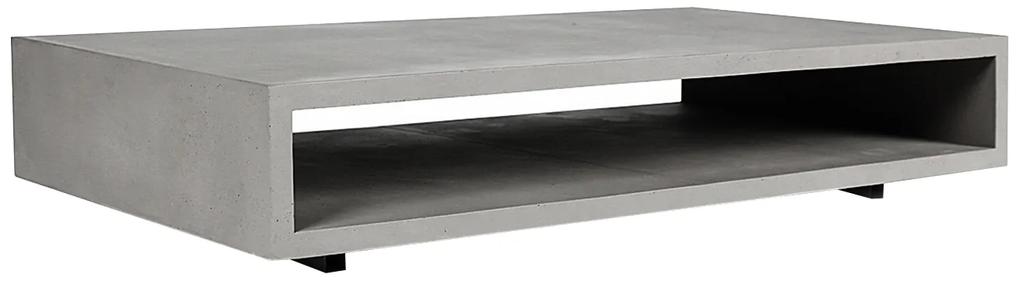 OnaDnes -20% Šedý betonový konferenční stolek Lyon Béton Monobloc 130 x 75 cm