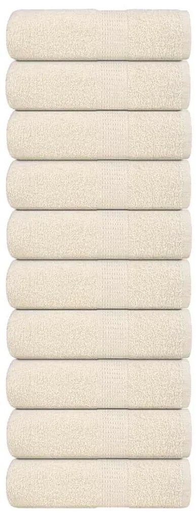 Ručníky pro hosty FROGN 10 ks krémové 30x50 cm 360 g/m² 136997
