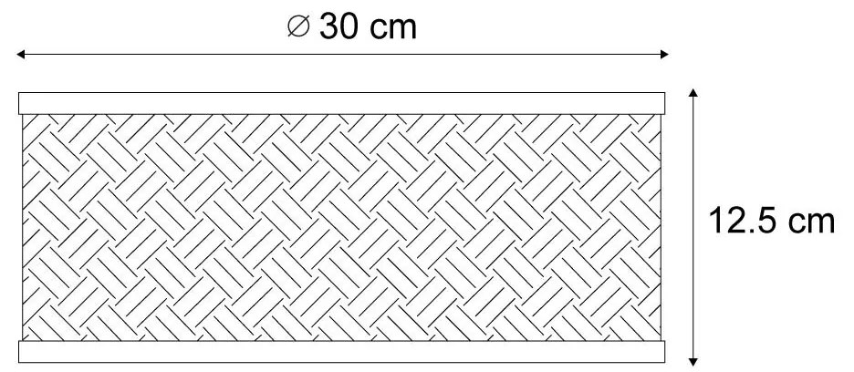 Stropní svítidlo z bambusu přírodní 30 cm - Tremmo