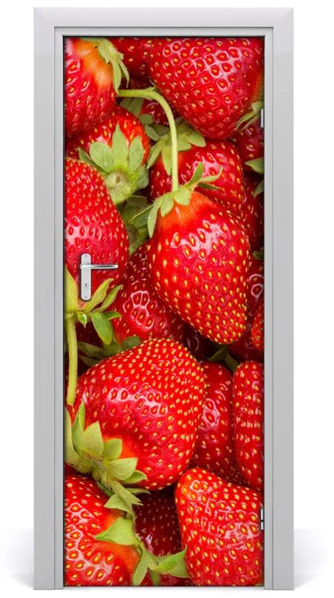 Fototapeta na dveře samolepící jahody 75x205 cm