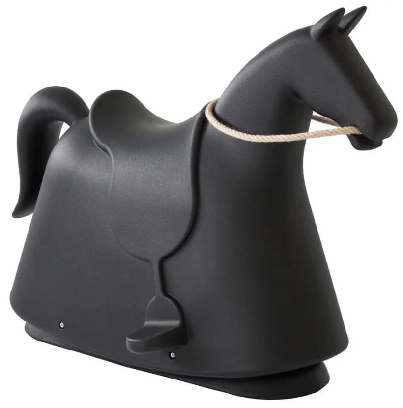 Černá dětská stolička ve tvaru koně Magis Rocky, výška 71,5 cm