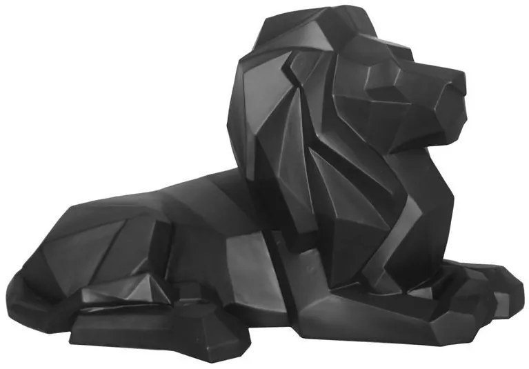 Time for home Černý dekorativní ležící lev Origami