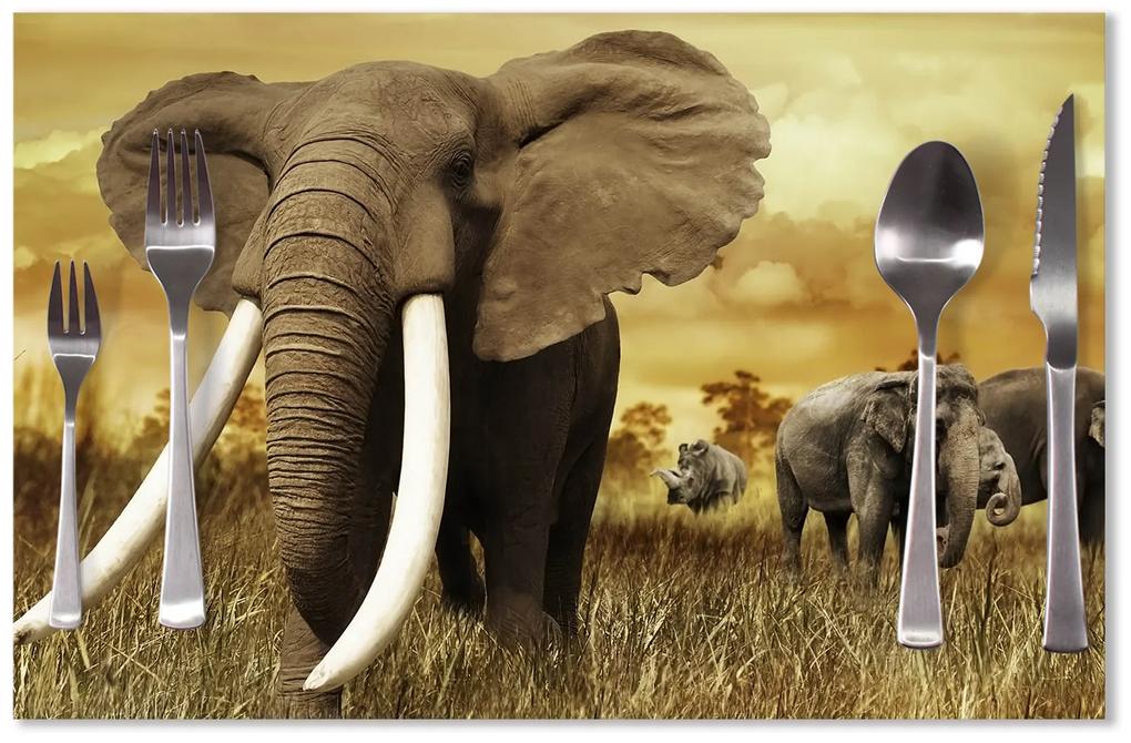 Prostírání SABLIO - Slon Africký 40x30cm | BIANO