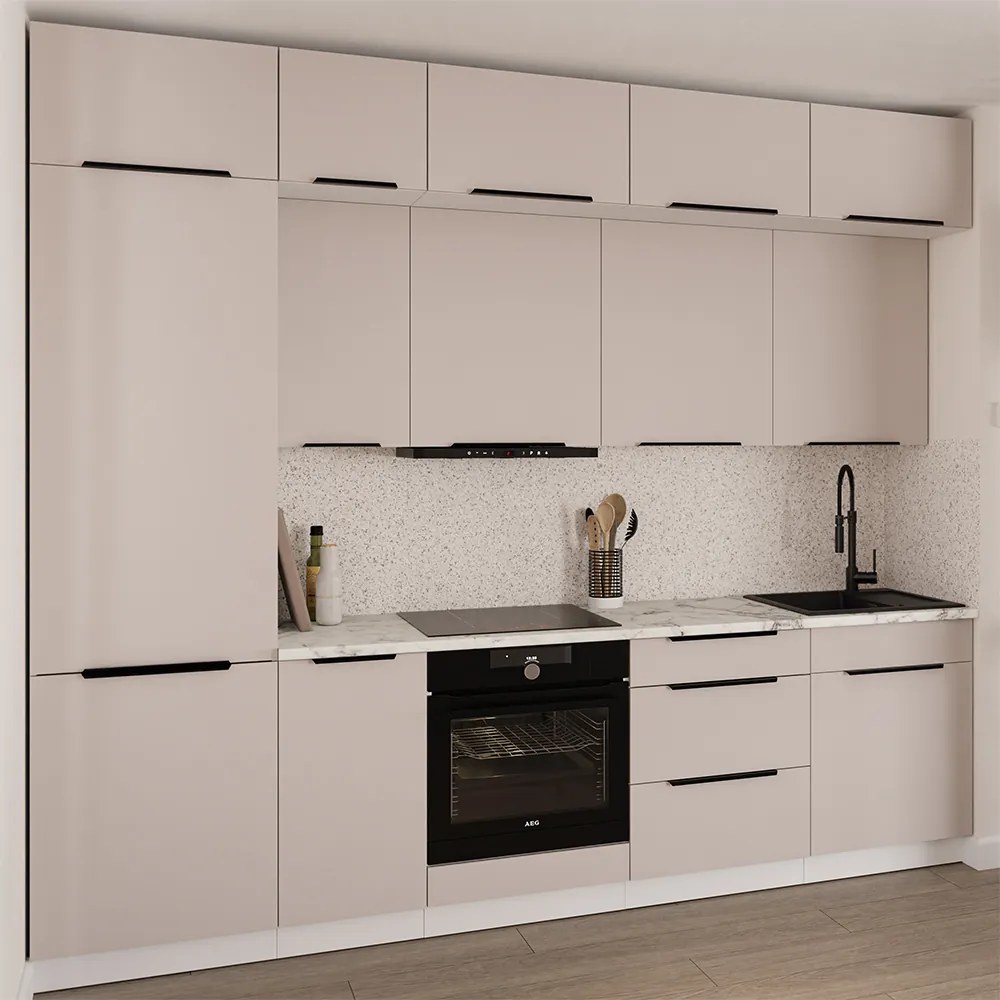 COMO | dolní skříňka 60 D 1F policová | 60 cm | bílá/kašmír