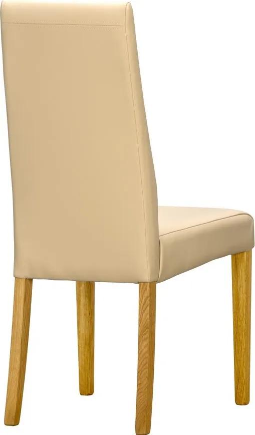 Casarredo - Komfort nábytek Dřevěná jídelní židle LUCERA, Novel výběr barev, (2ks) | barva: szy-dub-rustikal,potah: novel 02