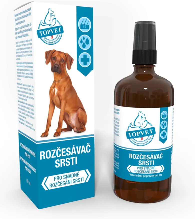 Green idea Rozčesávač srsti pro psy 100 ml