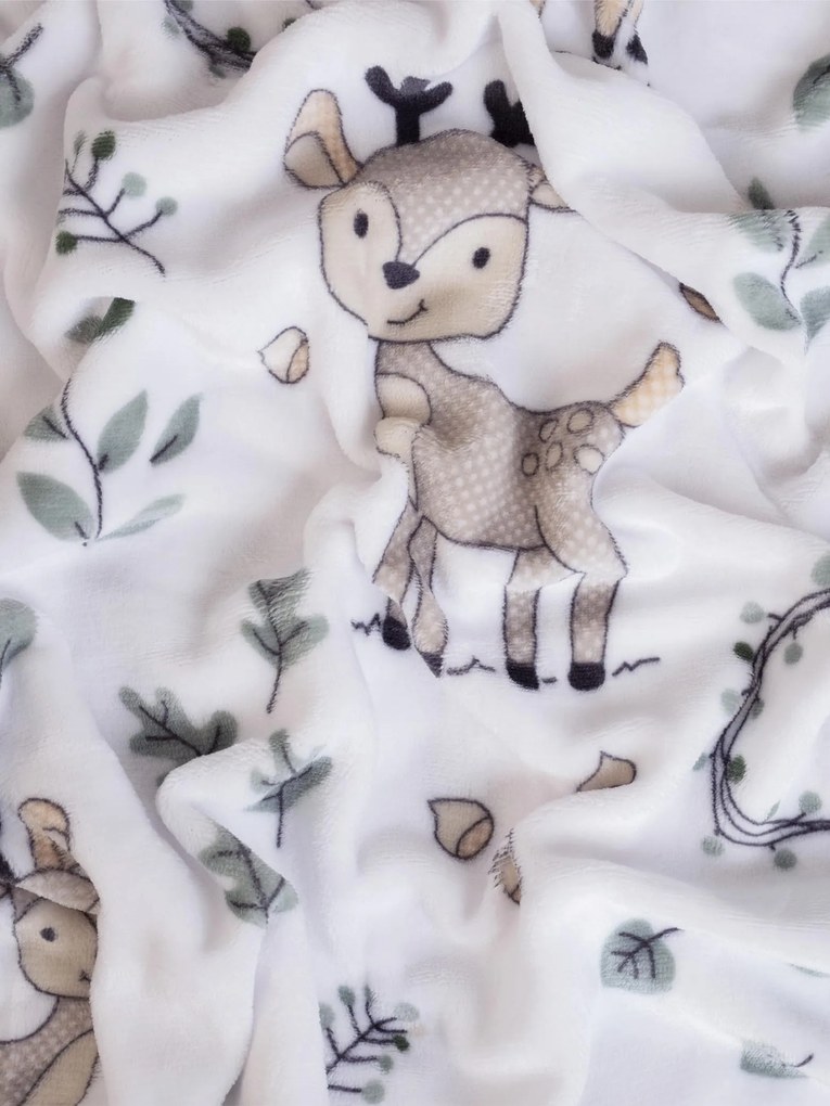 MK Lůžkoviny Mikroplyšové povlečení do postýlky Exclusive - Bambi 100 × 135 cm, 40 x 60 cm