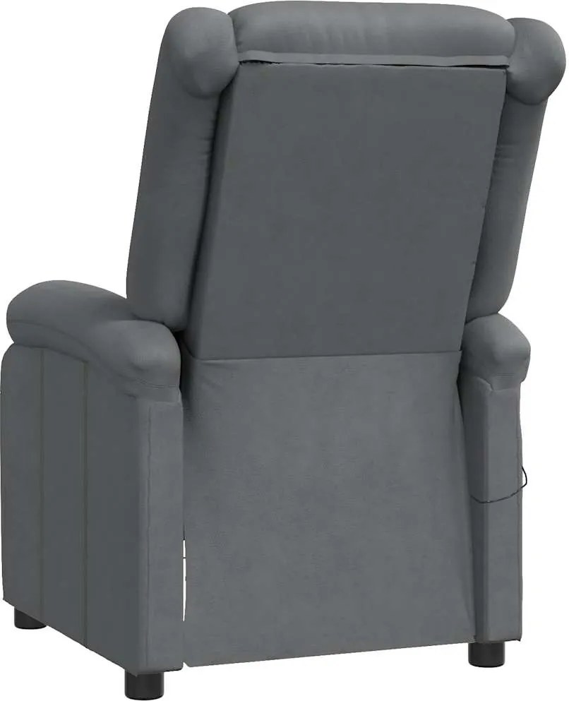 polohovací křeslo šedé umělá kůže 340172