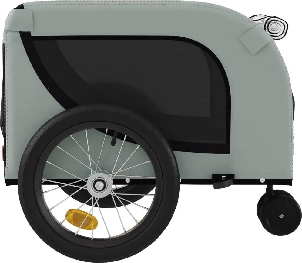 vidaXL Vozík za kolo pro psa modrý a černý oxfordská tkanina a železo [94021] Barva: Modrá a černá