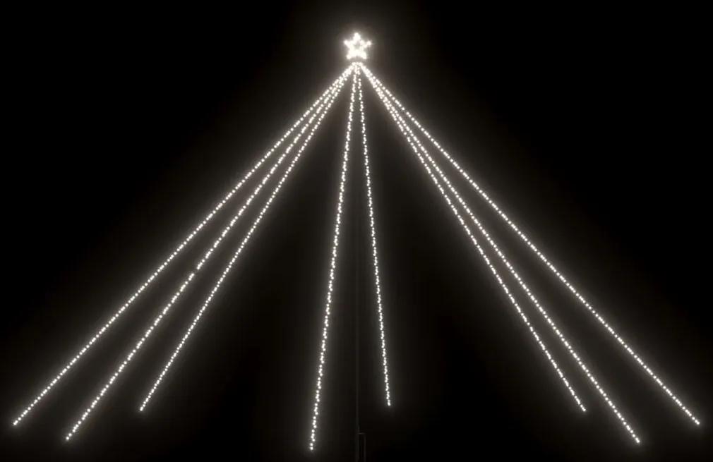 vidaXL Vánoční světelný strom dovnitř i ven 800 LED 5 m [328750] Barva: Studená bílá