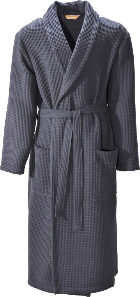 Unisex župan Esbo vaflový antracit  21 23 9551 - M