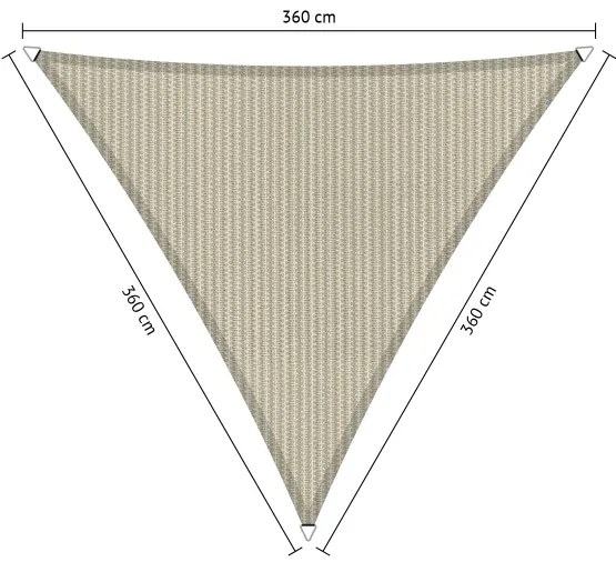 Lazy Momo Sluneční Trojúhelník shadow 3,6 x 3,6 x 3,6 m Barva: Country modrá