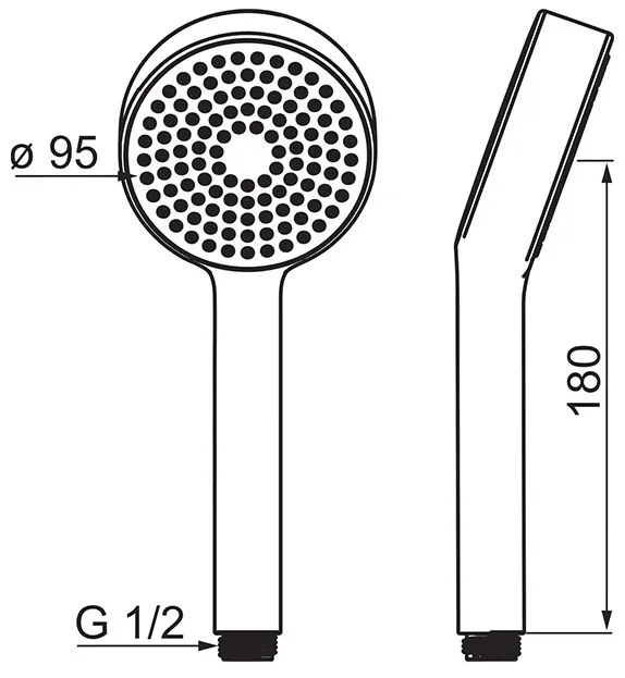 Hansa Sprchová růžice HANSABASICJET 1-polohová 44610300