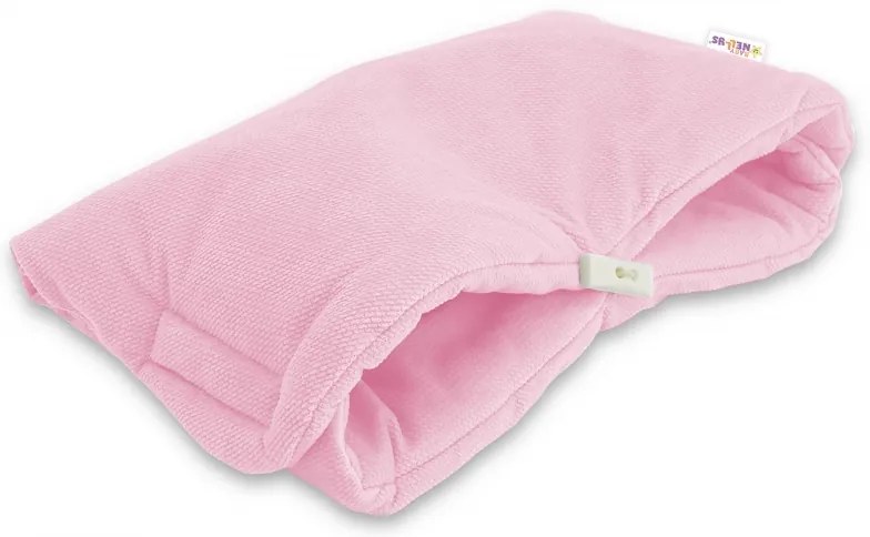 Luxusní rukávník Velvet Baby Nellys, 40 x 20cm - sv. růžová