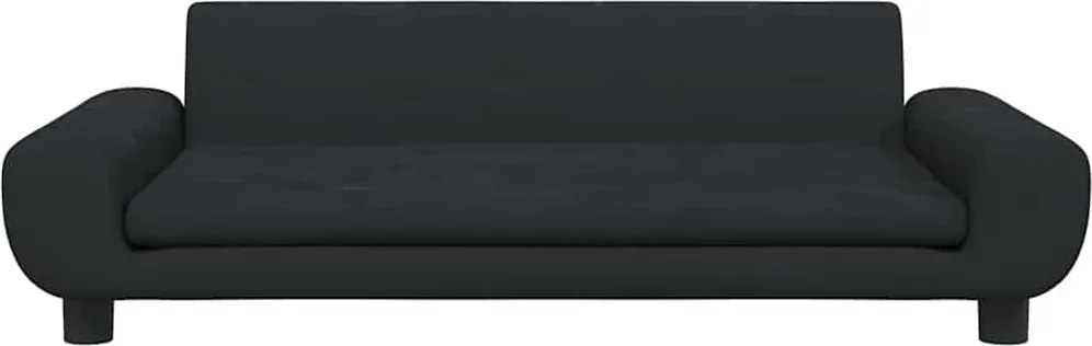 Pelíšek pro psy černý 100 x 54 x 33 cm samet 171985
