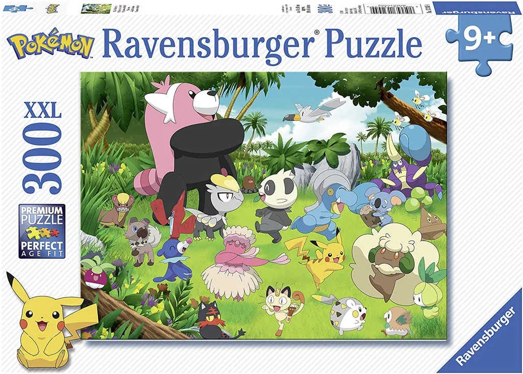 RAVENSBURGER Puzzle XXL Divocí Pokémoni 49x36cm skládačka 300 dílků 2413245