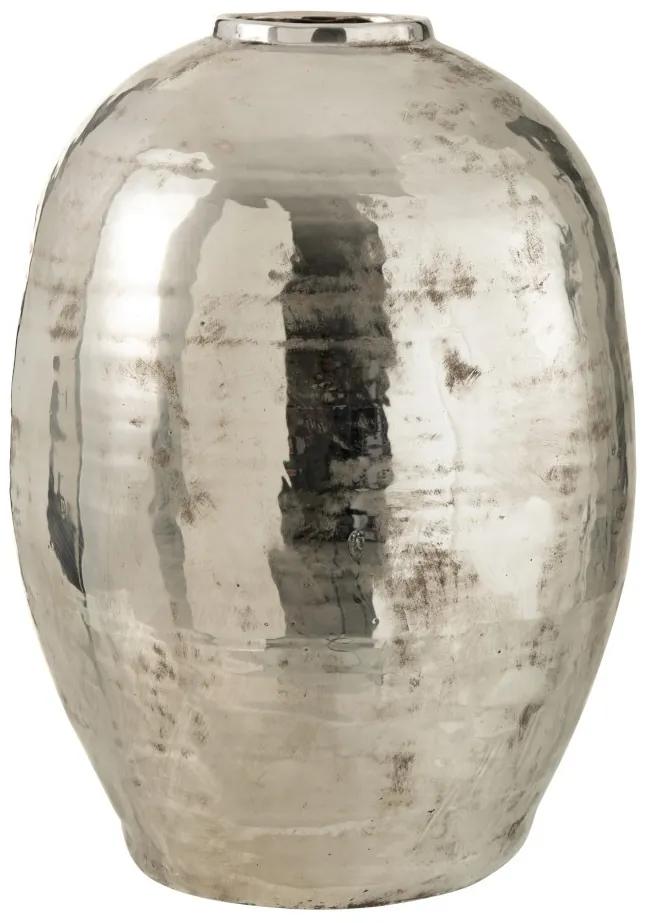 Veliká stříbrná váza Arya - Ø 39*57 cm | BIANO