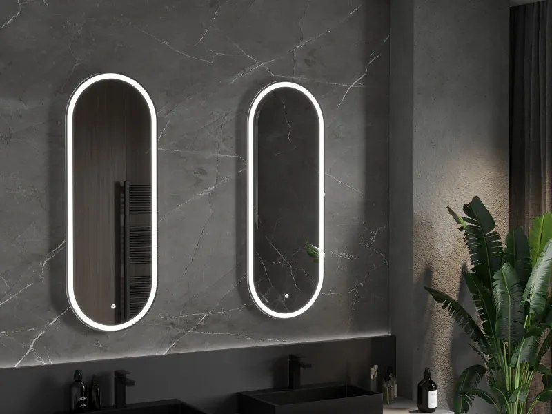 Mexen Bono, LED koupelnové zrcadlo s podsvícením 45 x 120 cm, 6000K, ochrana proti zamlžování, 9816-045-120-611-00