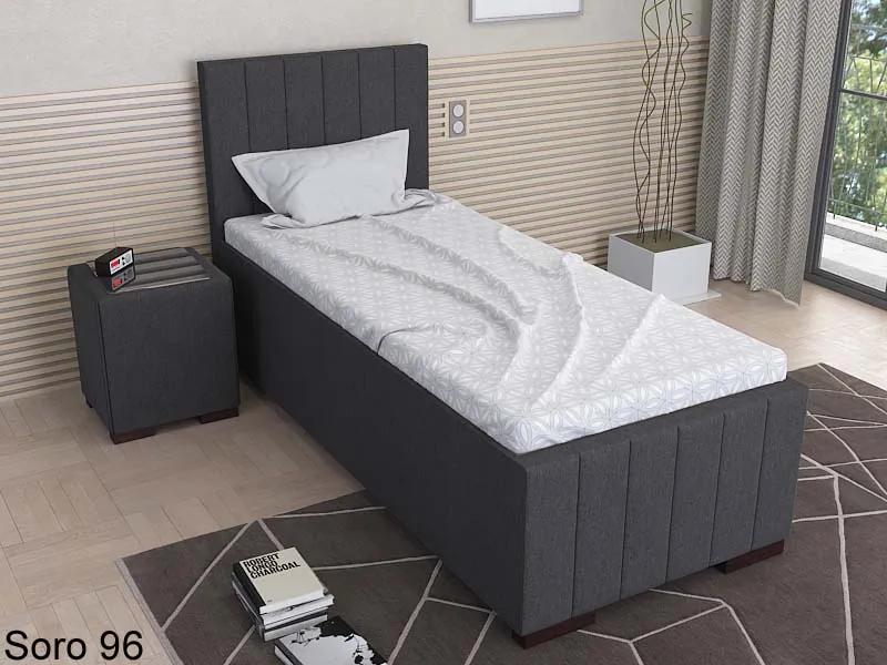 Vysoká čalouněná postel Alex 110x200 cm - výběr barev
