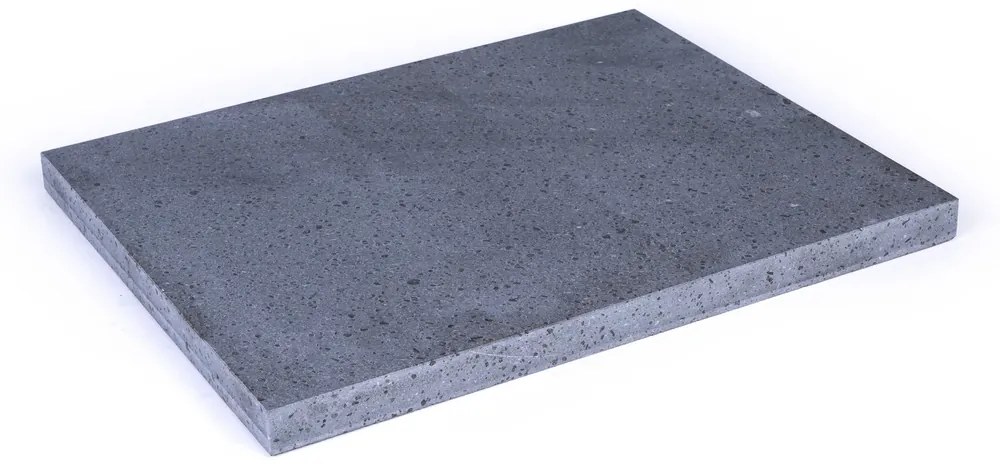 Grilovací lávový kámen 50x40x3 cm v ocelovém rámu