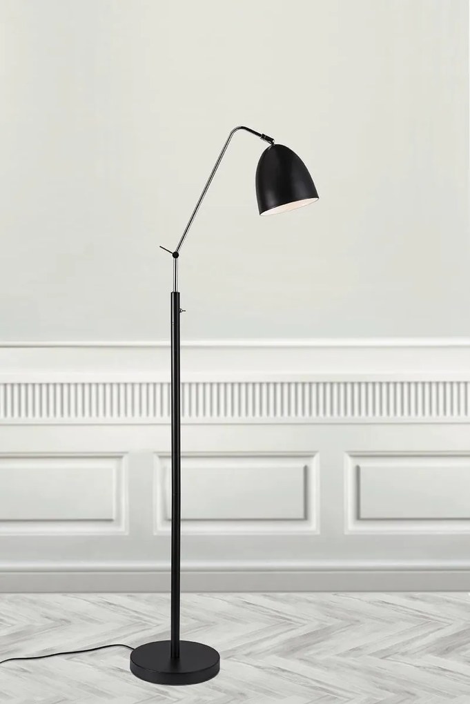 NORDLUX Stojací moderní lampa do obýváku ALEXANDER, 1xE27, 15W, černá 48654003