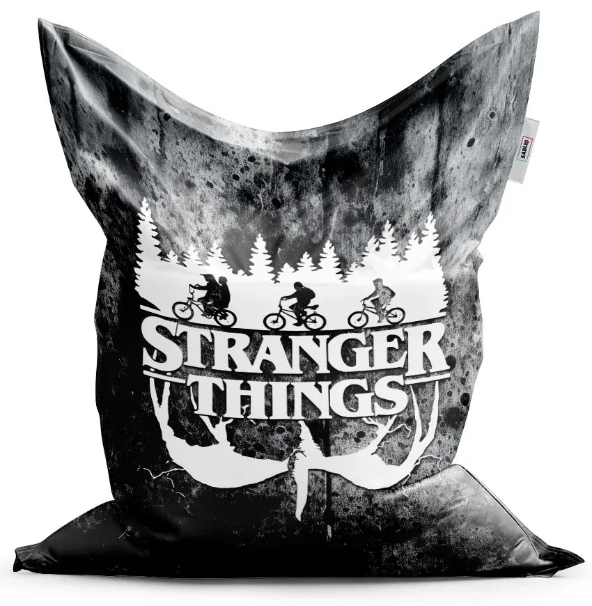 Sablio Sedací vak Classic Stranger Things White - 200x140 cm