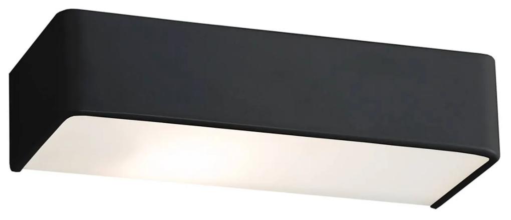 Nástěnné světlo Rauma, černá, šířka 40 cm