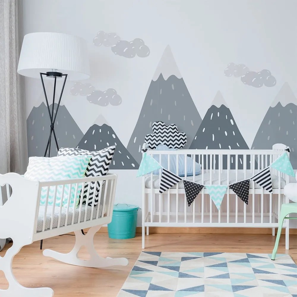 Nástěnná samolepka Ambiance Scandinavian Giant Mountains Dinka
