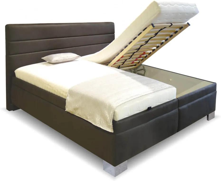 Čalouněná postel s úložným prostorem Imola vario, čelní výklop , 180x200 cm