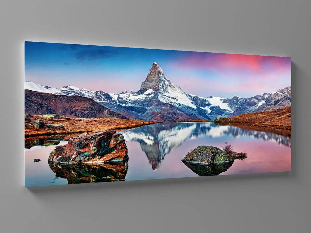 XXL obraz výhled na vrchol matterhorn Rozměr: 250 x 125 cm