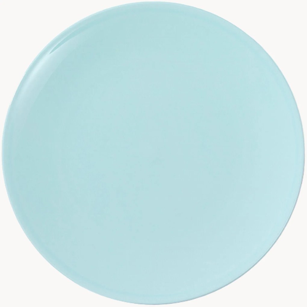 Sada mělkých talířů z kostního porcelánu Pastel, 6 dílů