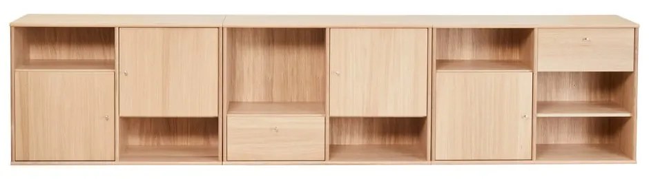 Nízká komoda v dekoru dubu 267x61 cm Mistral - Hammel Furniture