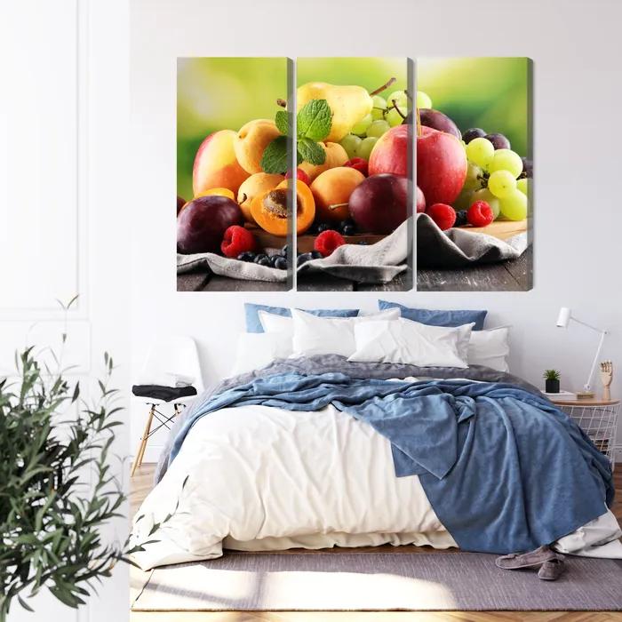 Vícedílný obraz Čerstvé Letní Ovoce Nedostatek Nedostatek Plátno Canvas 150x100