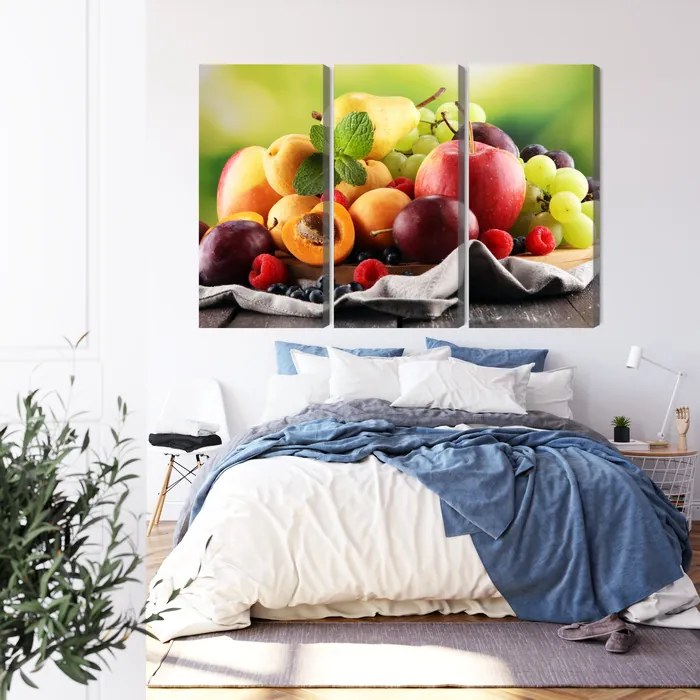 Vícedílný obraz Čerstvé Letní Ovoce Nedostatek Nedostatek Plátno Canvas 180x120