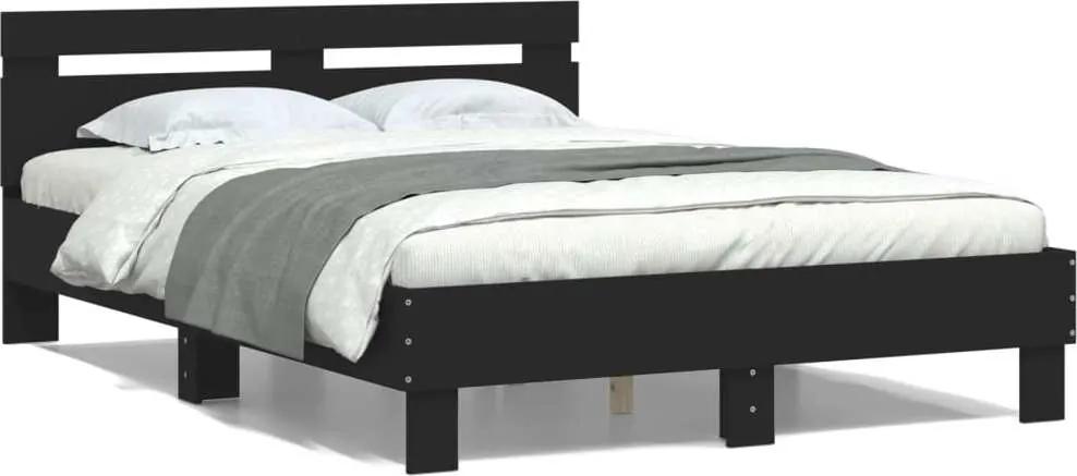 vidaXL Rám postele s čelem 120 x 190 cm kompozitní dřevo [3207451] Barva: dub sonoma