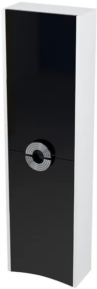 Sapho Aveo Skříňka vysoká 40x140x20cm, pravá, bílá /černá, AV147