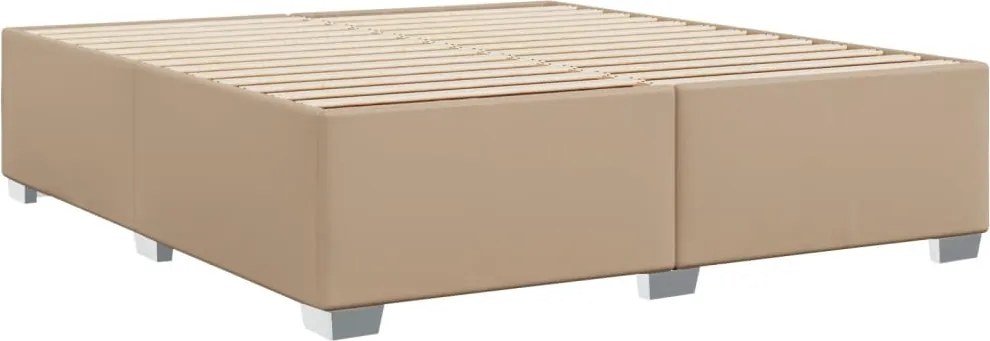 Rám postele cappuccino 200x200 cm umělá kůže 3284575