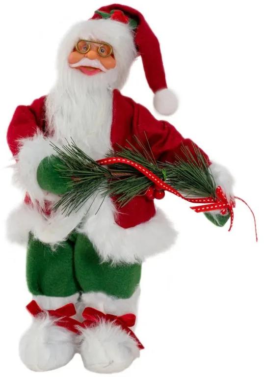 Tutumi - Vánoční postavička Santa Claus - pestrá - 30 cm