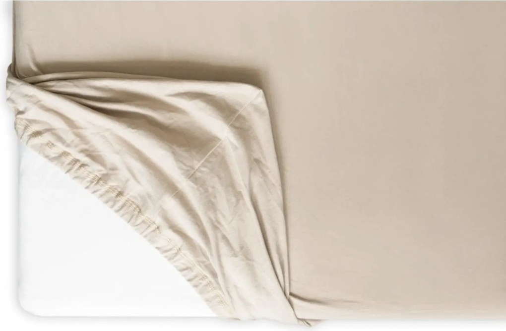 HEDDA Prostěradlo Jersey Lycra premium mini béžové rozměr: 70 x 140 cm