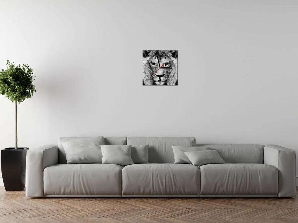 Gario Obraz s hodinami Lví pohled Rozměry: 100 x 40 cm